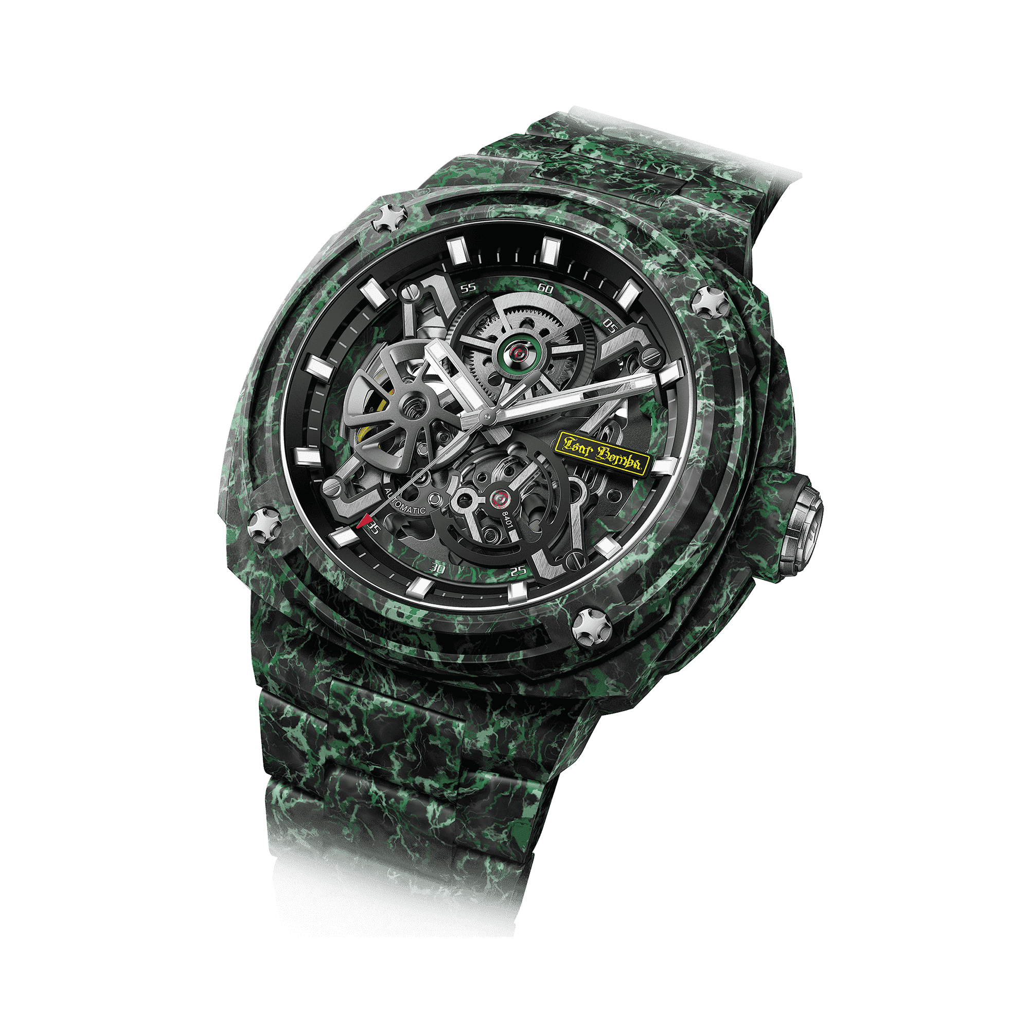 Official TSAR BOMBA Electron TB8401CF | Full Carbon Fibre Watch